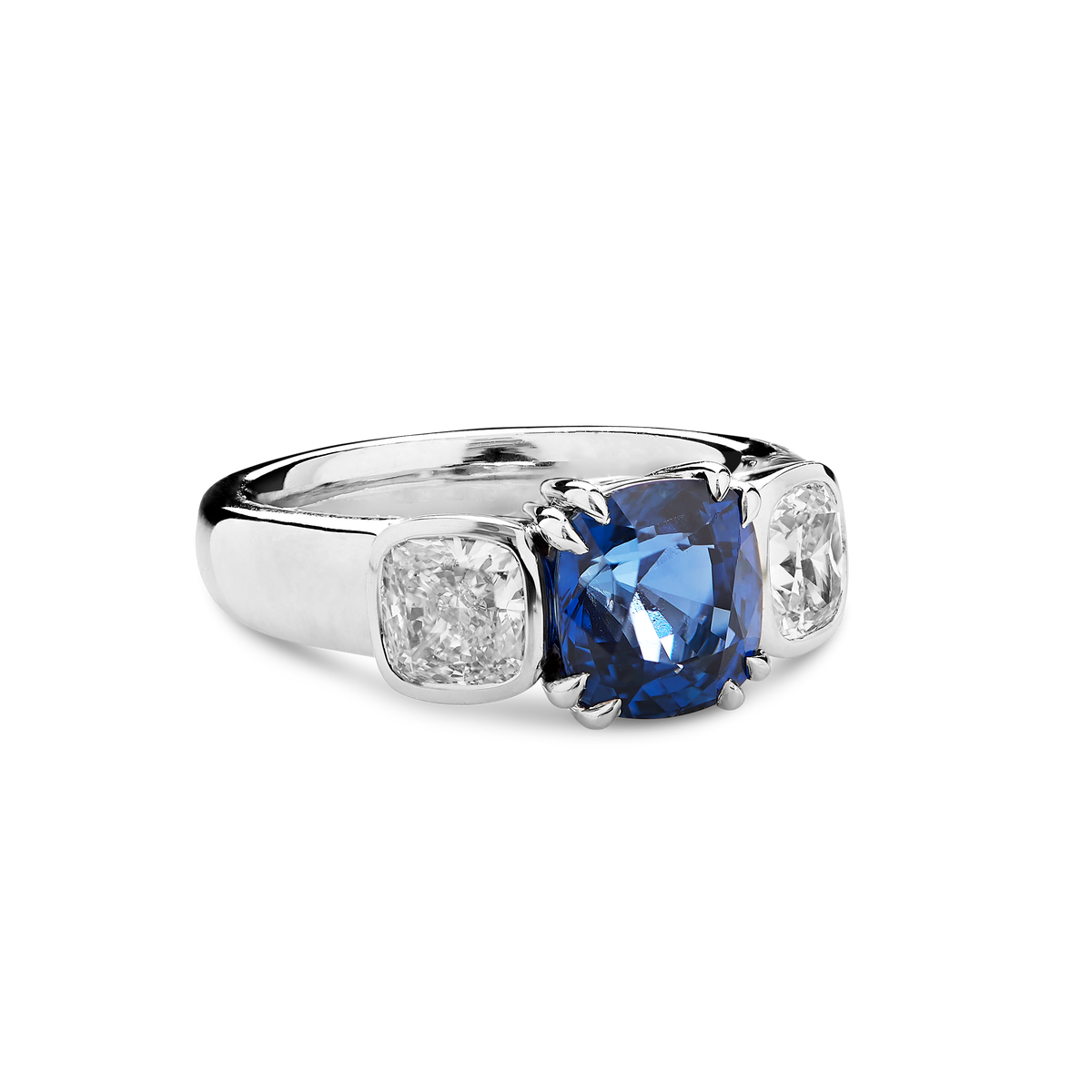Unika - Trio Blu three-stone ring – bolou.dk